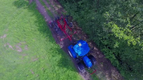 Driving on a forest path and pulling the... | Stock Video | Pond5