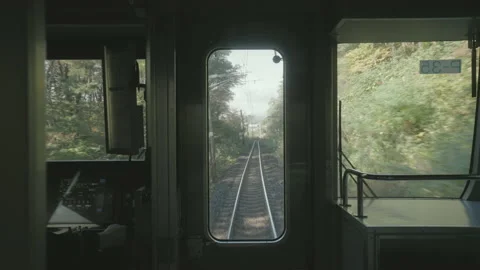 Driving Forward Facing View From The Rai... | Stock Video | Pond5