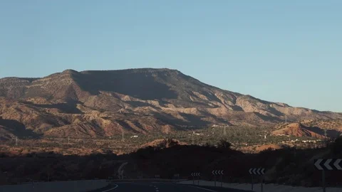 Driving on the Highway, Front View Mount... | Stock Video | Pond5