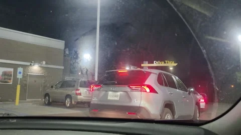 Driving McDonald's Fast Food Restuarant ... | Stock Video | Pond5