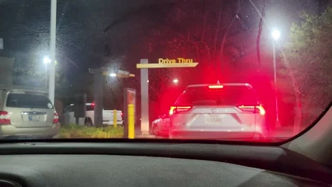 Driving McDonald's Fast Food Restuarant ... | Stock Video | Pond5