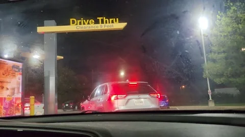 Driving McDonald's Fast Food Restuarant ... | Stock Video | Pond5