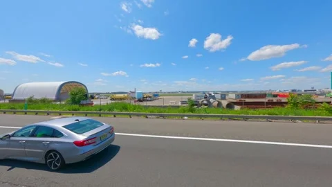 Driving past Newark Airport New Jersey o... | Stock Video | Pond5