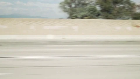 driving plate los angeles freeway side v... | Stock Video | Pond5