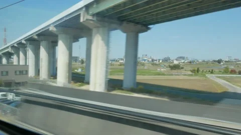 Driving Plate: view from Japanese Shinka... | Stock Video | Pond5