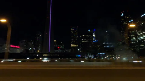 Driving POV side view city streets on a ... | Stock Video | Pond5