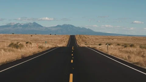 Driving On Road Going Into Distance Thro... | Stock Video | Pond5