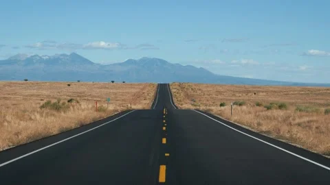 Driving On Road Going Into Distance Thro... | Stock Video | Pond5