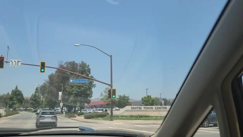 Driving Santee Town Center San Diego Cal... | Stock Video | Pond5