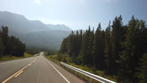 Driving Shot in Kananaskis Country of Ca... | Stock Video | Pond5