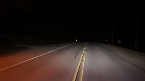 Rural Highway A Night Stock Footage ~ Royalty Free Stock Videos | Pond5