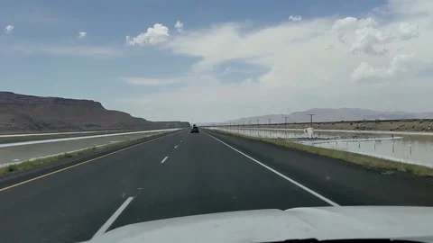 Driving on westbound of Interstate 80 fr... | Stock Video | Pond5
