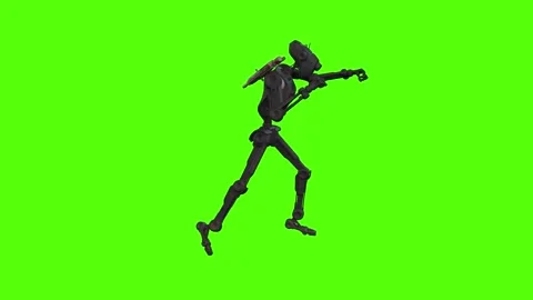 Droid Punch Attack Green Screen Animatio... | Stock Video | Pond5