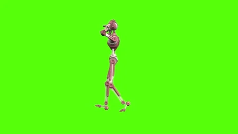 Droid Walking Green Screen Animation 4K ... | Stock Video | Pond5