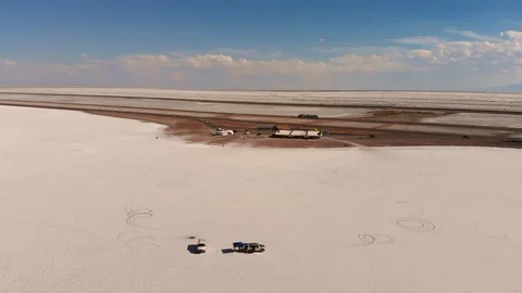 Drone aerial of the rest area near the B... | Stock Video | Pond5