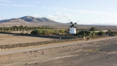 Drone aerial shot moving forward to old ... | Stock Video | Pond5