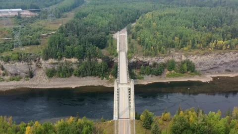 Drone captures aerial view of Peace Rive... | Stock Video | Pond5