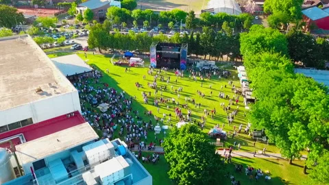 Drone Concert Crowd Stock Footage ~ Royalty Free Stock Videos | Pond5