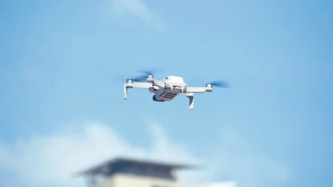 Drone flying model camera UAV RC aircraf... | Stock Video | Pond5
