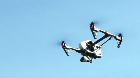 Drone Flying By Overhead | Stock Video | Pond5