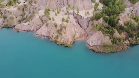 Drone Footage Aerial Top View Of Azure L... | Stock Video | Pond5