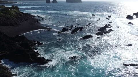 Drone landscape footage of Sao Miguel, A... | Stock Video | Pond5