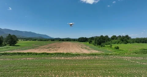 Drone with multispectral sensors monitor... | Stock Video | Pond5