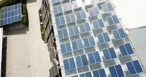 Drone Orbit Over Rooftop And Vertical Mo... | Stock Video | Pond5