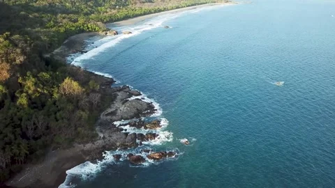 Drone reveal shot moving forward blue wa... | Stock Video | Pond5