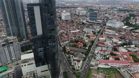 Drone shot aerial view of Tunjungan Plaz... | Stock Video | Pond5