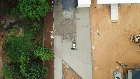 Drone Shot of Concrete Texture Curing Ma... | Stock Video | Pond5