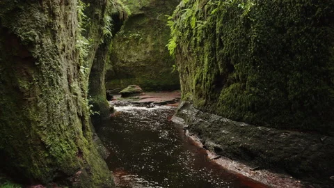 Drone shot creeping through the Devils P... | Stock Video | Pond5