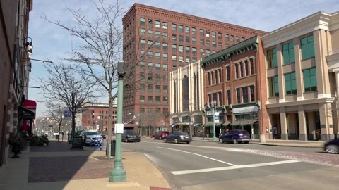 Drone Shots of Canton City, USA. Streets... | Stock Video | Pond5