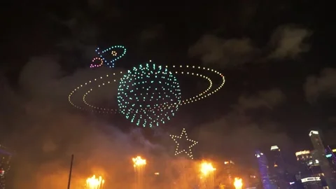 Space Drone Show Stock Videos – Royalty-Free HD & 4K Videos | Pond5