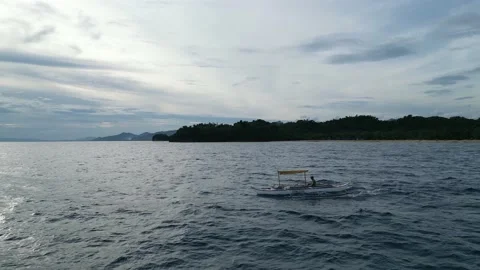 Drone Side Shot of Philippine Bangka Boa... | Stock Video | Pond5
