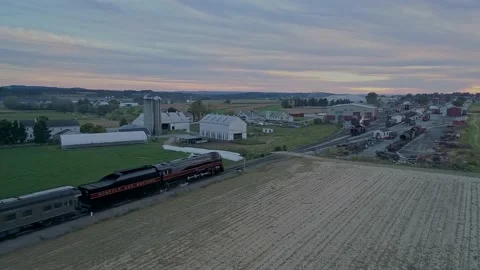 Drone Slightly Behind View of an Antique... | Stock Video | Pond5