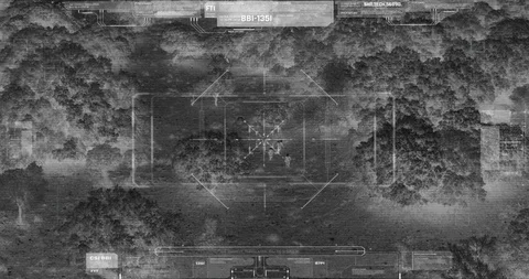 Drone with thermal night vision camera v... | Stock Video | Pond5