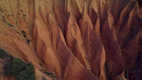 Drone top view of rare sandstone mountai... | Stock Video | Pond5