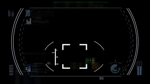 Drone User Interface HUD overlay loop an... | Stock Video | Pond5