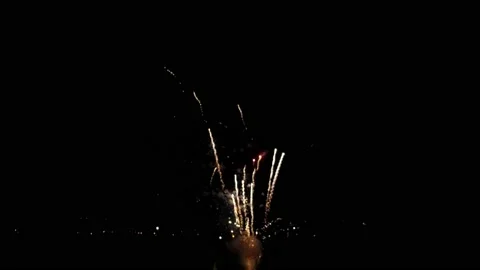 A Drone View of July 4th Fireworks, Capt... | Stock Video | Pond5