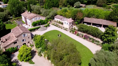Drone's Eye View of a Stunning Villa wit... | Stock Video | Pond5