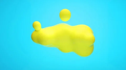 a drop of abstract yellow liquid on a bl... | Stock Video | Pond5