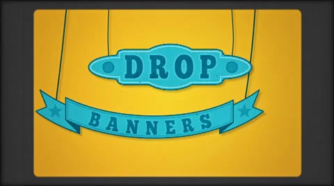 Drop Banners ~ After Effects Project ~ AE #26177681 | Pond5