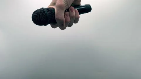 Drop the Mic - White Male Dropping the M... | Stock Video | Pond5