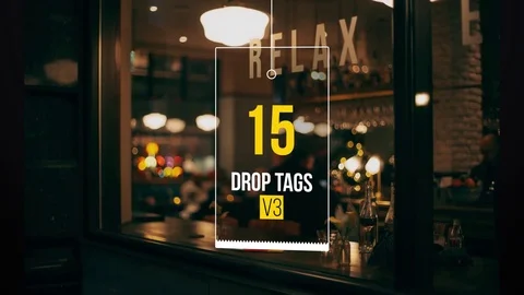 Drop Tags V3 ~ After Effects Project ~ AE #75884540 | Pond5