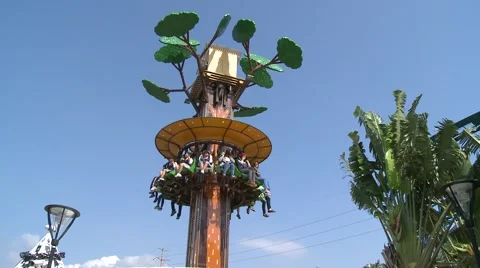 Drop Towers Stock Video Footage | Royalty Free Drop Towers Videos | Pond5