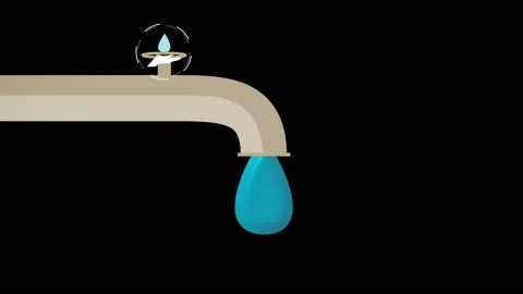Drop of water dripping from long tap. Co... | Stock Video | Pond5
