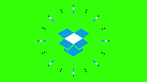 dropbox icon animated background, green ... | Stock Video | Pond5