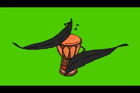 Drum African - Hand-Drawn Animation - fe... | Stock Video | Pond5