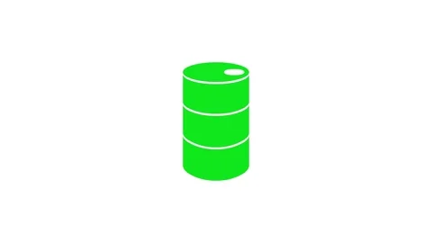 Drum container shape icon animation on b... | Stock Video | Pond5